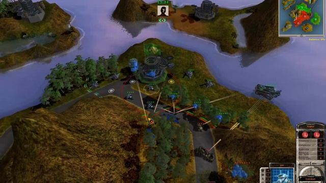 Massive Assault Network 2: map Lions Eye, playing on Linux (Lutris, Wine, Conty): won