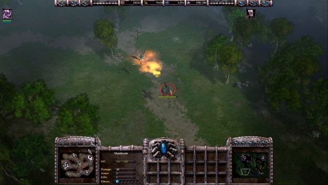 Armies of Exigo, playing on Linux: Fallen mission 5 The Mines of Malrinor, hard, failed