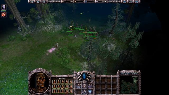 Armies of Exigo: mission 4: Emerging from Shadow; playing on Linux (Gentoo, Conty). Second attempt.