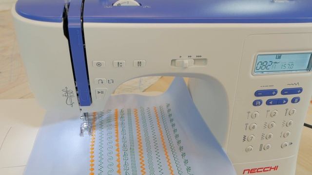 Компьютерная швейная машина NECCHI 7580 — 316 швейных операций с русским с английским алфавитами