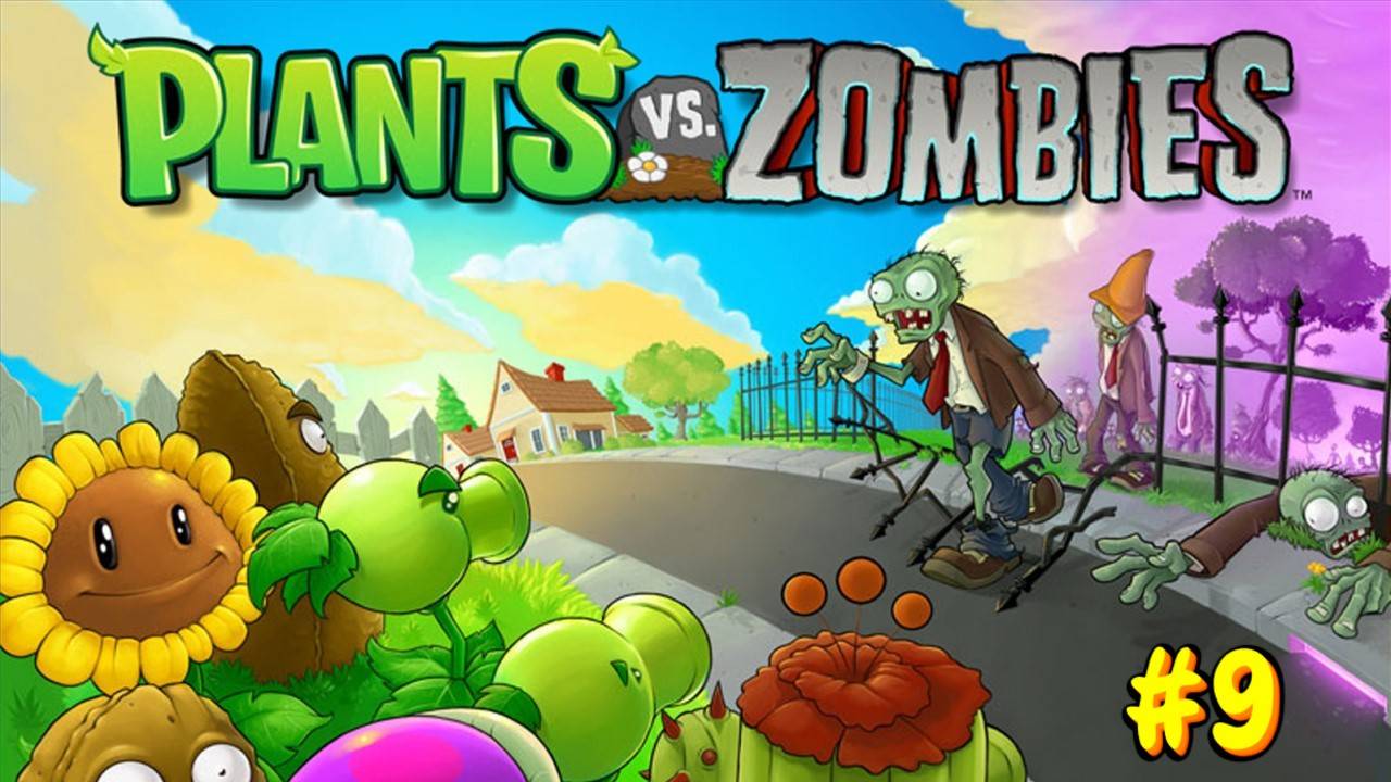 Двойной подсолнух и Перец (9) в Plants vs Zombies