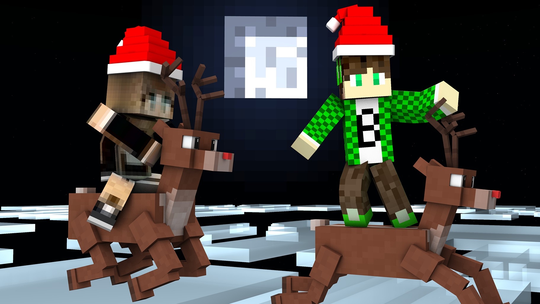 Новогодняя битва построек с моей сестрой!