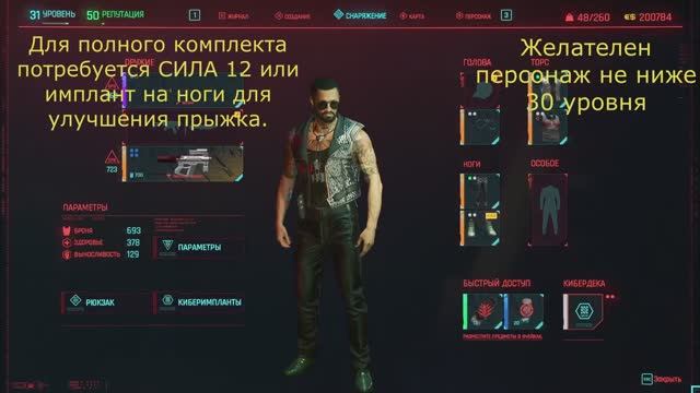 Cyberpunk 2077 - Сет рокера