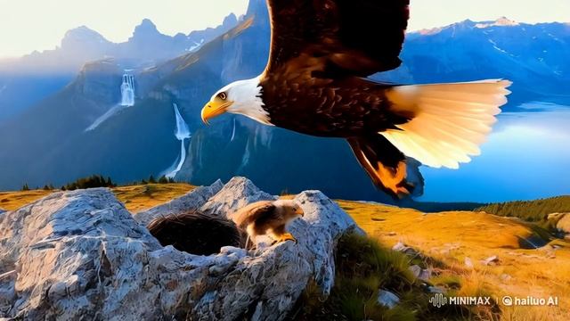 "Сила и нежность" - полет орлана.