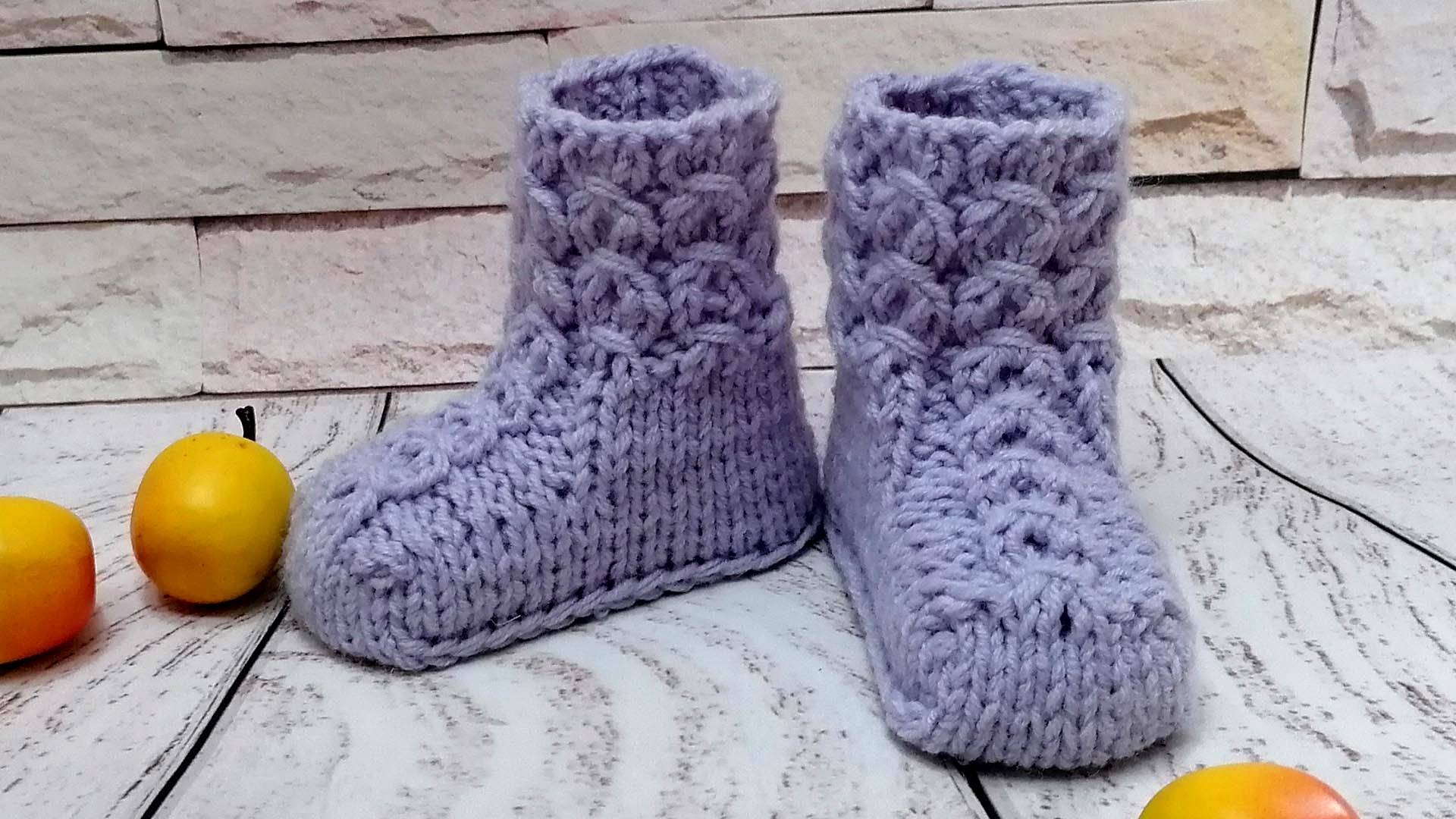 Пинетки для малыша. Подробный МК.