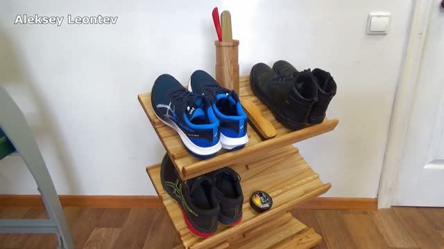 Полка для обуви из дерева / Making a Shelf for Shoes