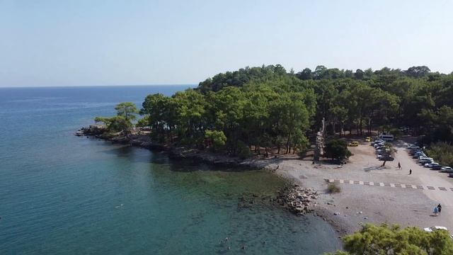 Kemer. Phaselis. Alte Stadt. Türkei-Nationalpark / Ancient city. Turkey National Park. Drone video
