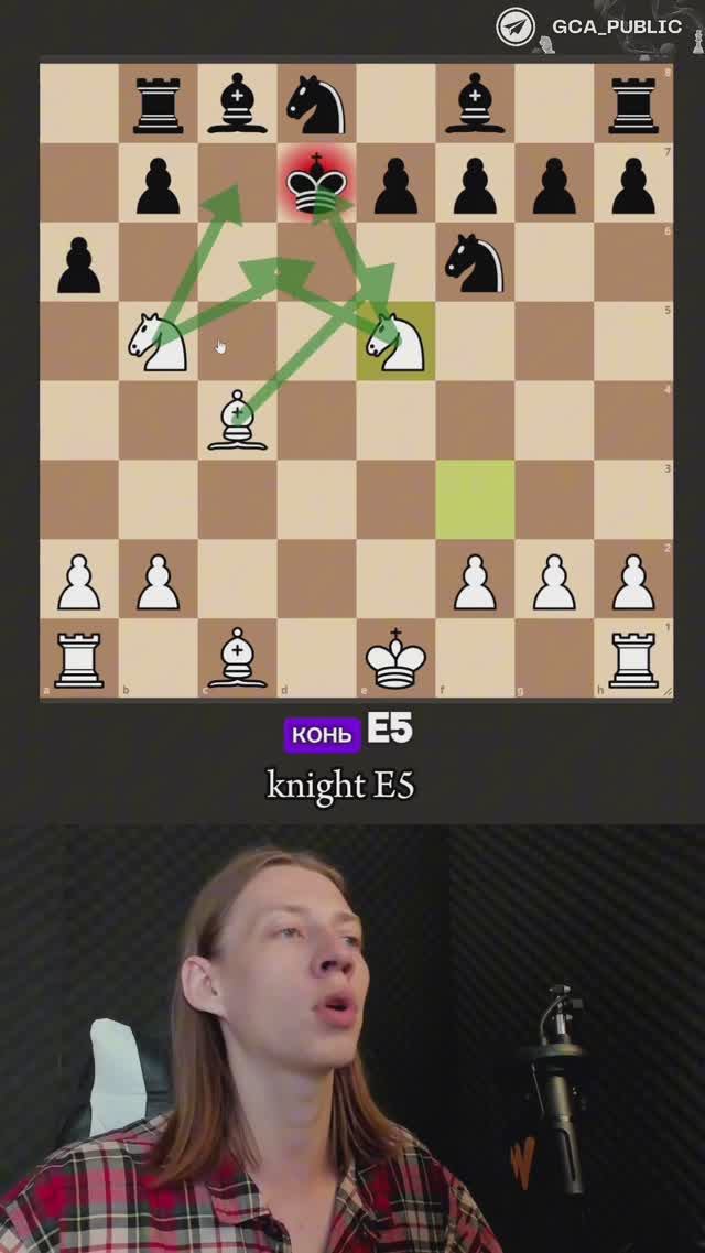 Мат конями! 7 из 20 ловушек в гамбите Морра. Smith-Morra gambit trap. #шахматы #гамбит #ловушка