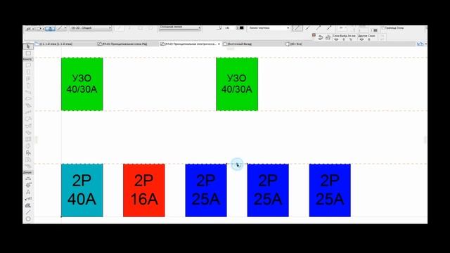 Принципиальная электрическая схема в АРХИКАД (1)