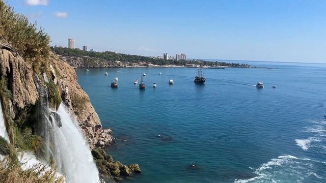 Самый высокий водопад в Турции, впадающий в море. Нижний Дюден. 9 октября