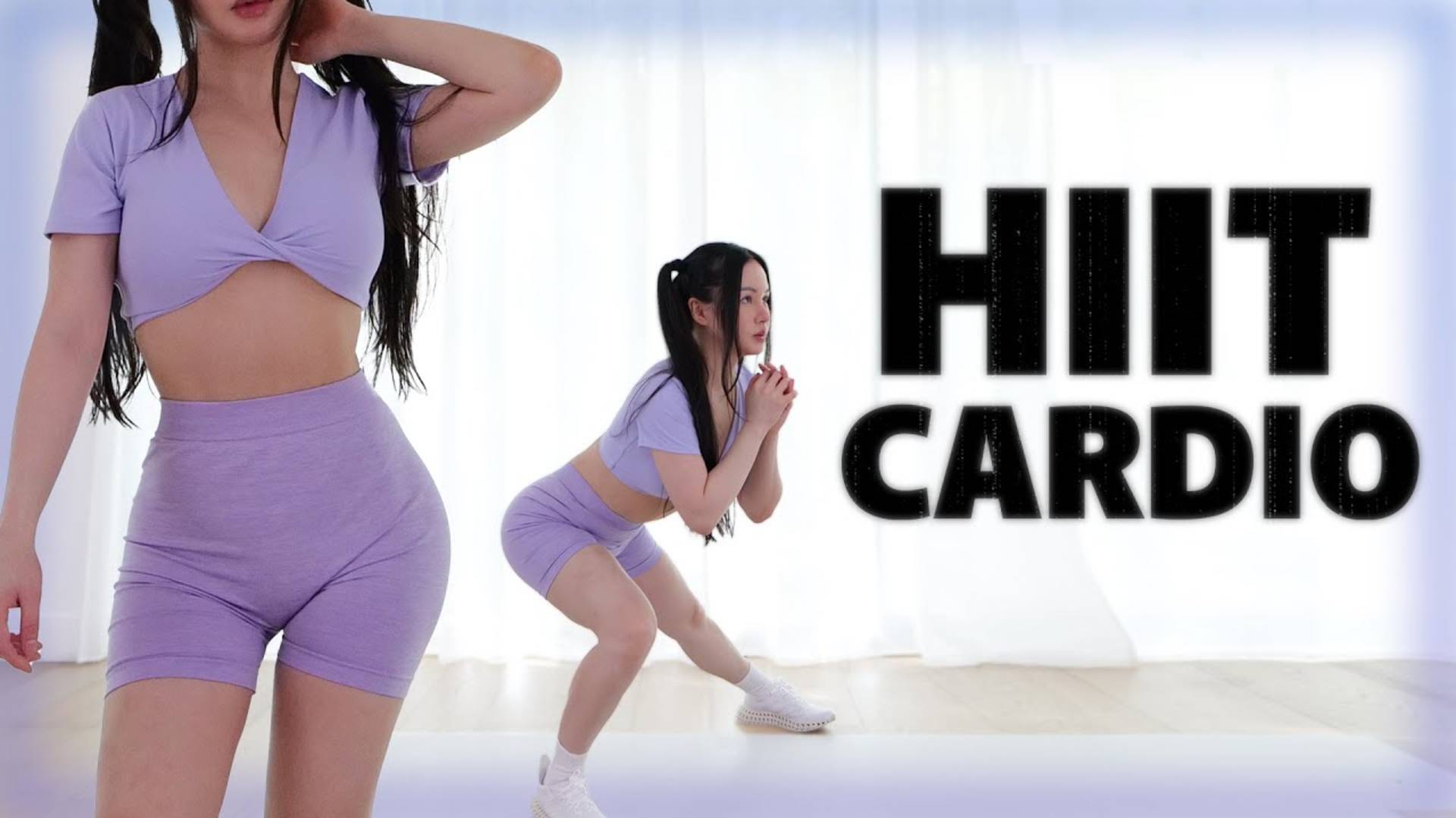 Chloe Ting -HIIT Cardio Workout for fat loss - 20 Min No Equip No Repeats
