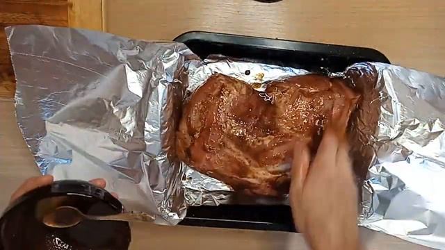 Сделал впервые и обалдел! Свиной окорок в духовке