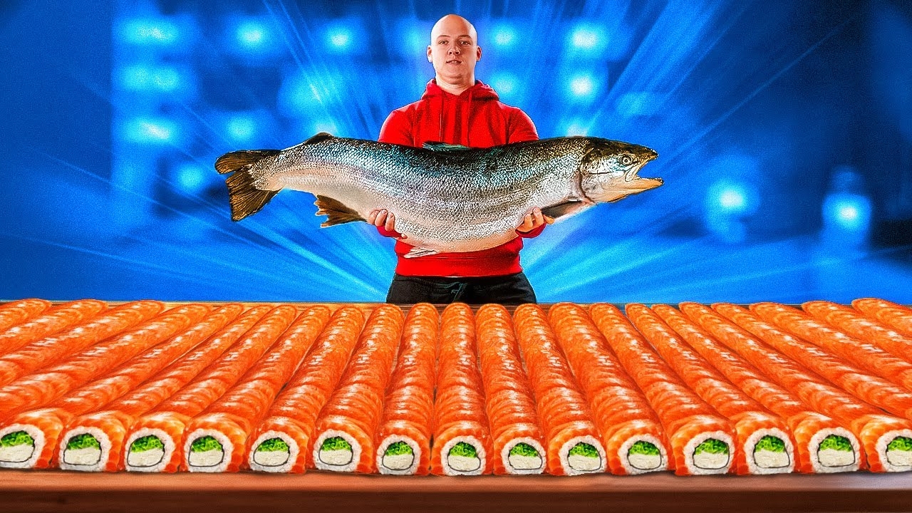 СКОЛЬКО ПОЛУЧИТСЯ РОЛЛОВ ИЗ 1 ЛОСОСЯ ?