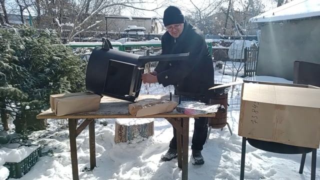 печь под казан, 3мм, с колосником и с дымоходом.