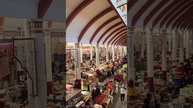 Исторический и самый знаменитый рынок Панчщанбе в городе Худжанд Согдийской области Таджикистан ...