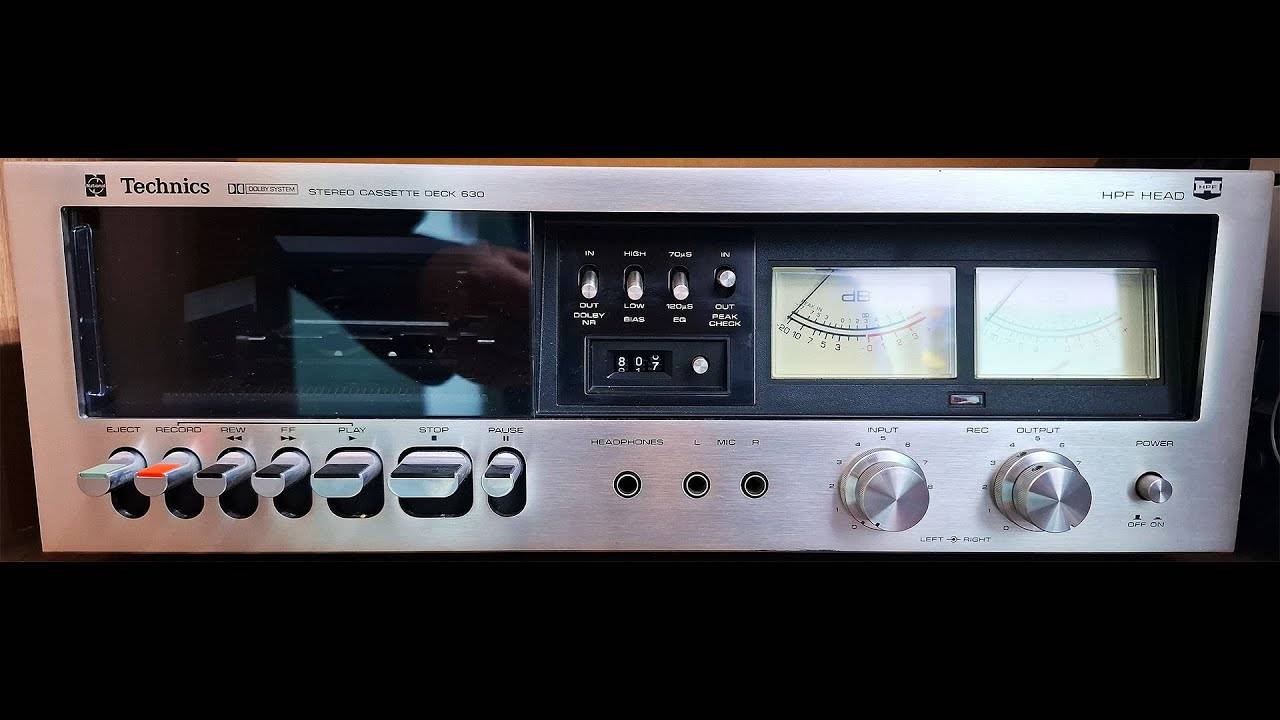 мини-обзор кассетной деки Technics RS-630 (1976) после профилактики.