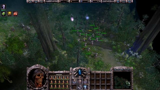 Armies of Exigo: mission 4: Emerging from Shadow; playing on Linux (Gentoo, Lutris), hard, won