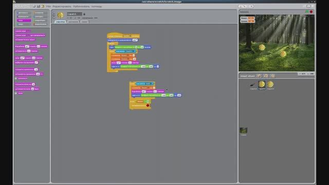 Создание игры в программе Scratch