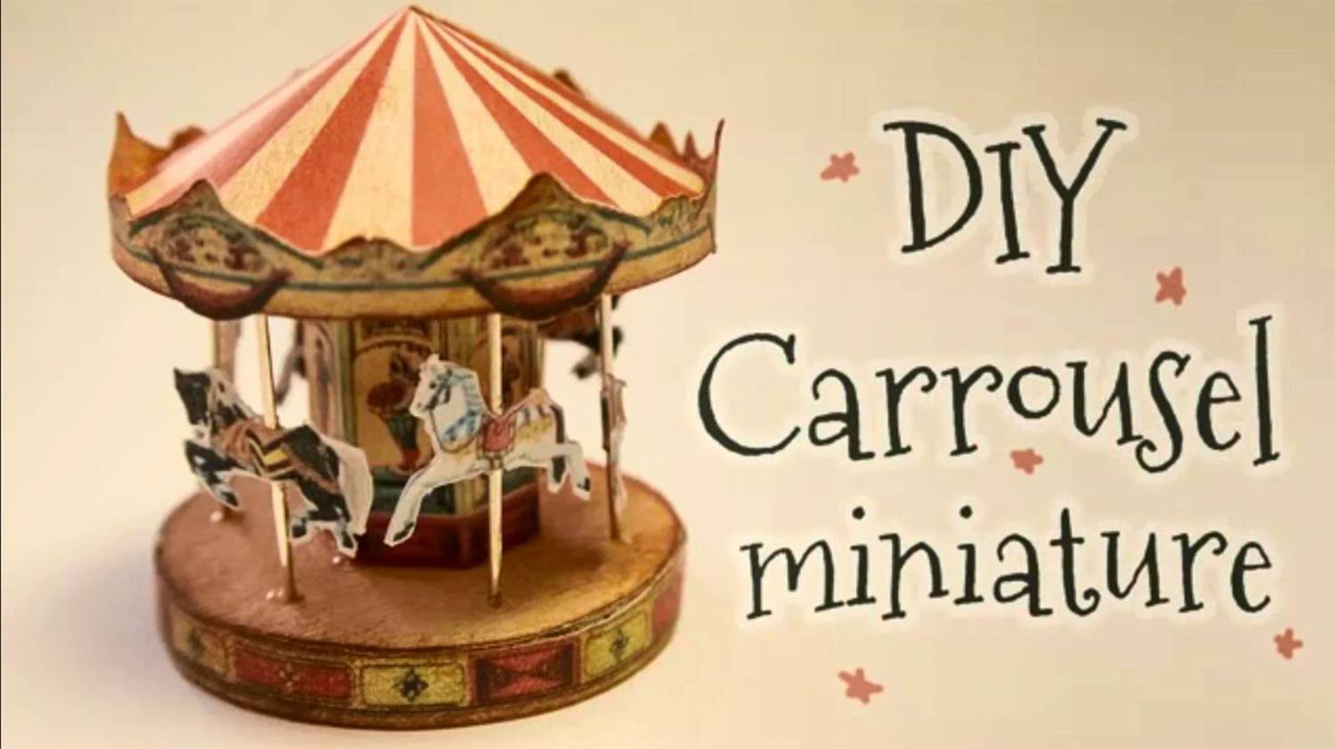 Карусель своими руками из картона