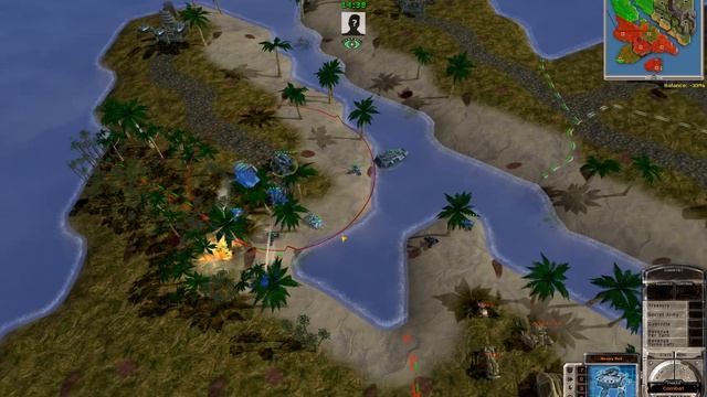 Massive Assault Network 2: map Demoland, playing on Linux (Lutris, Wine, Conty)