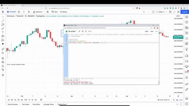 01.03 Editing Pine Scripts in New Windows