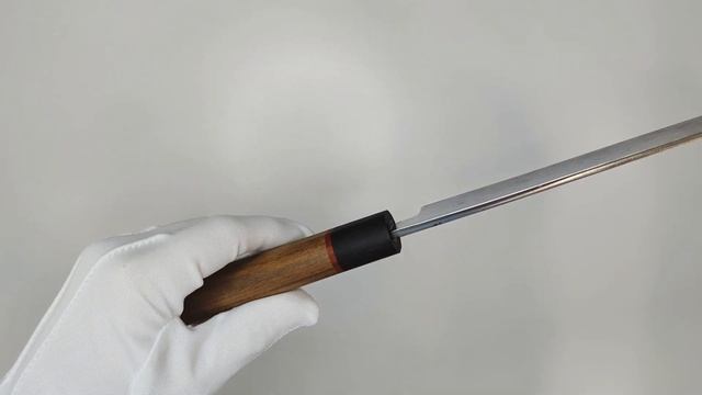 Обзор Японского кованого профессионального кухонного ножа 70х годов Суджихики , для мастеров.