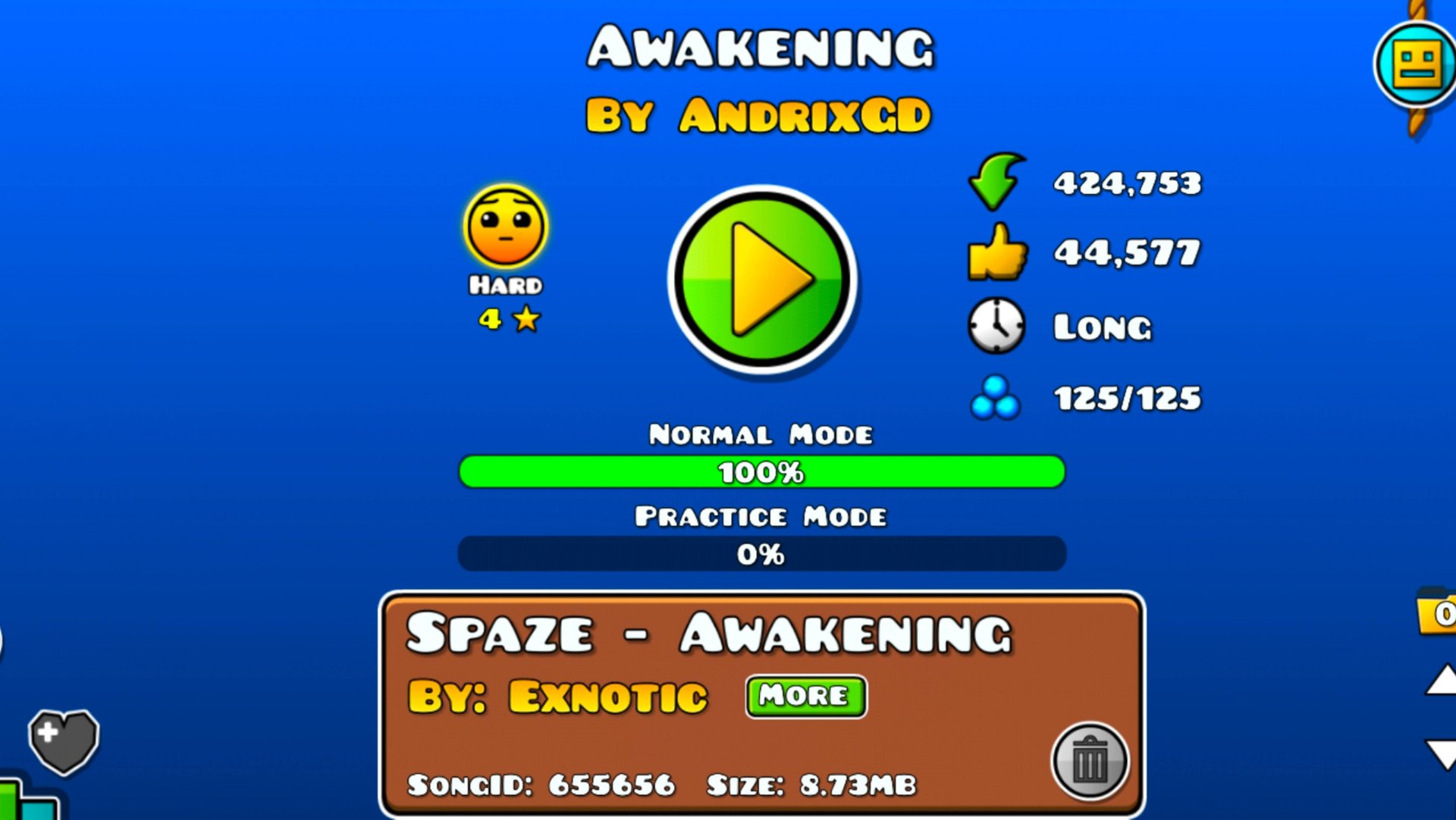 Уровень в КОСМОСЕ!!! Awakening 100%