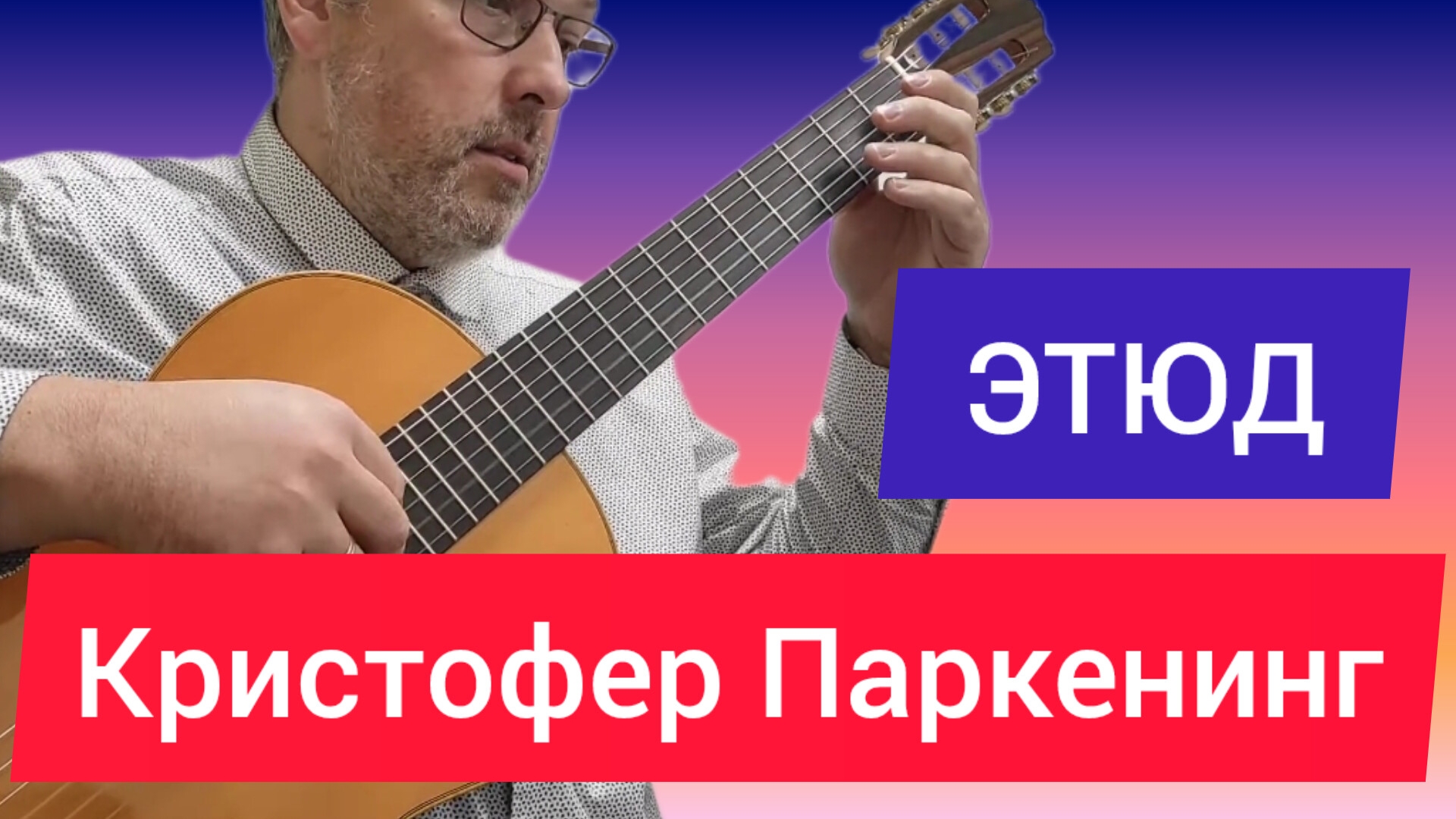 Кристофер Паркенинг.(1947) Этюд. Christopher Parkening (1947) Study