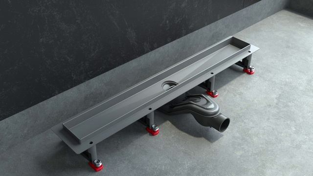 Установка линейного душевого трапа AM.PM