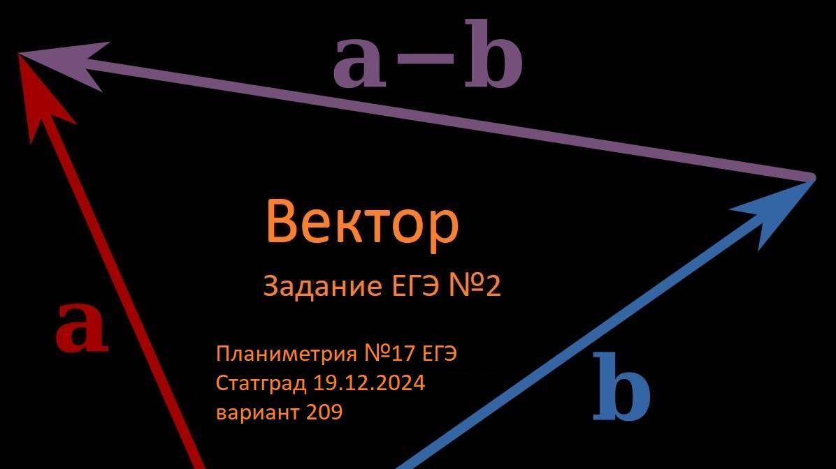 Векторы | Метод координат | №5 (Планиметрия №17 ЕГЭ)