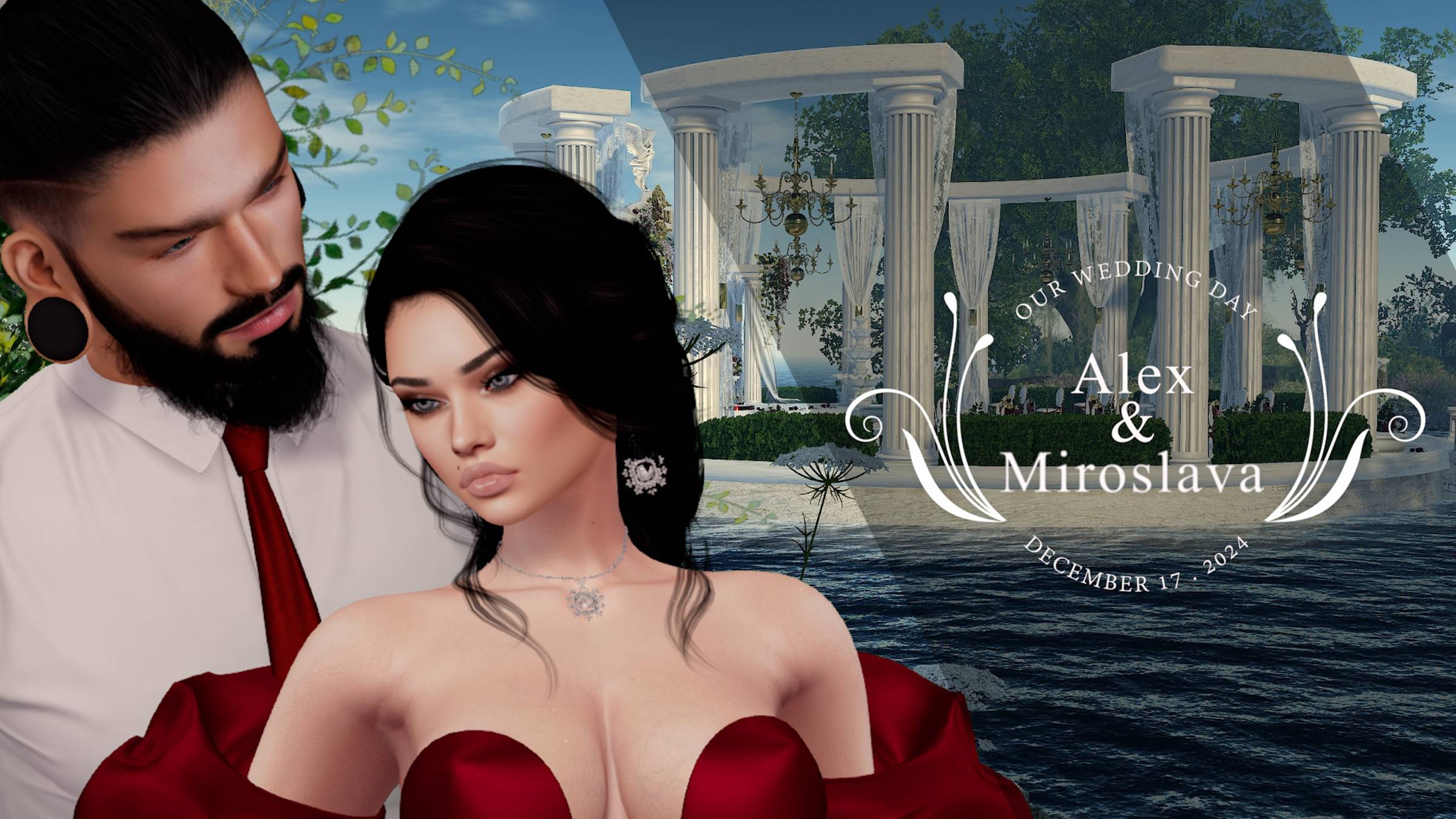 Alex ♥ Miroslava | WEDDING Second Life December 17, 2024