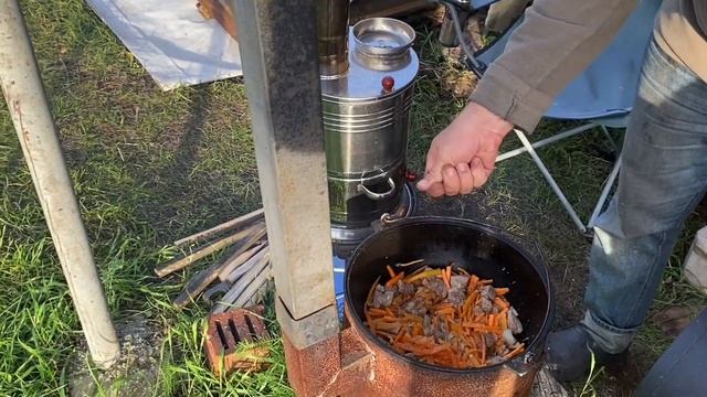 Плов на даче