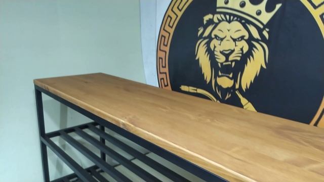 Обувница и стол белый с подстольем