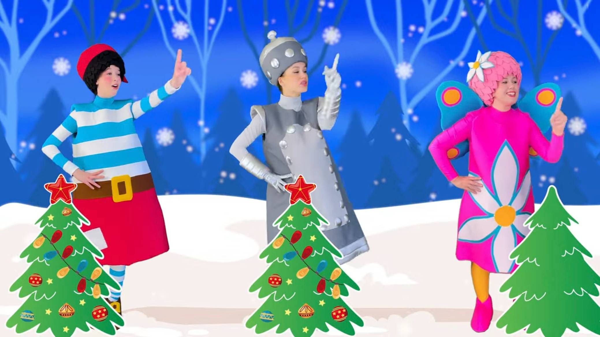 Новогодние песенки. Детские музыкальные игры и песени на Новый Год. Чударики