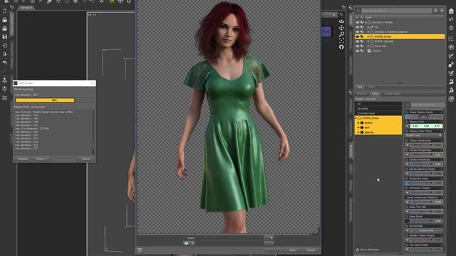 Daz 3D: 1c Glossy Fabric