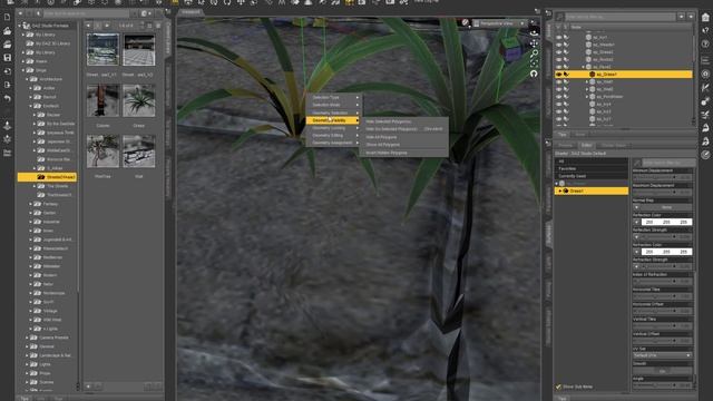 Daz 3D: 2a Hiding Geometry Selections