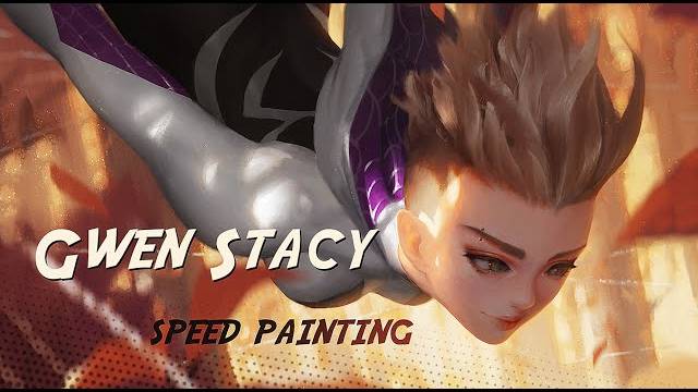 Гвен Стейси | Gwen Stacy: into the spider verse : Спид Пэинтинг | Speed painting