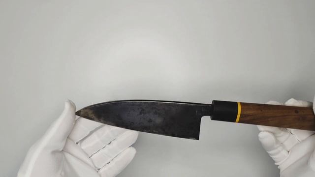 ВИНТАЖНЫЙ  кованый Японский  поварской шеф нож Деба  из ламинированной стали,  70х годов выпуска❗