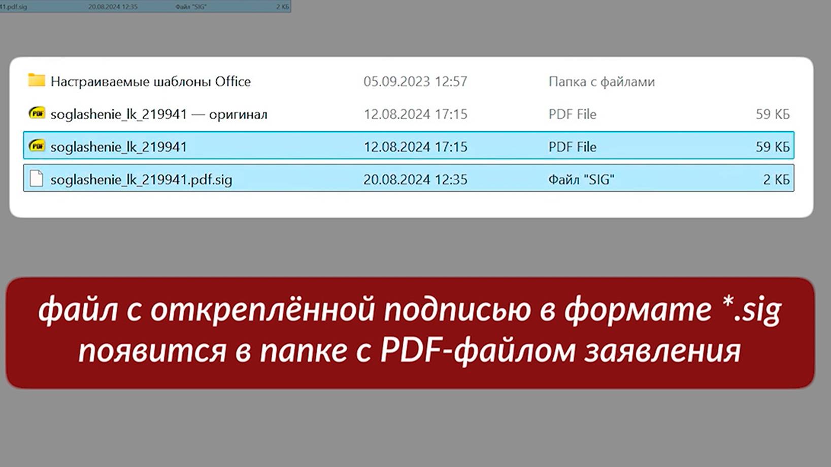 Как подписать квалифицированной электронной подписью заявление на ЛК организации на портале АИС ТК
