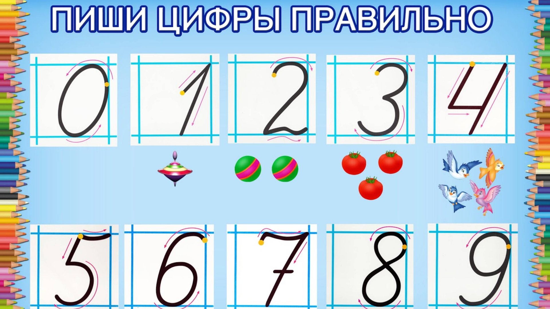 Пишем цифры правильно