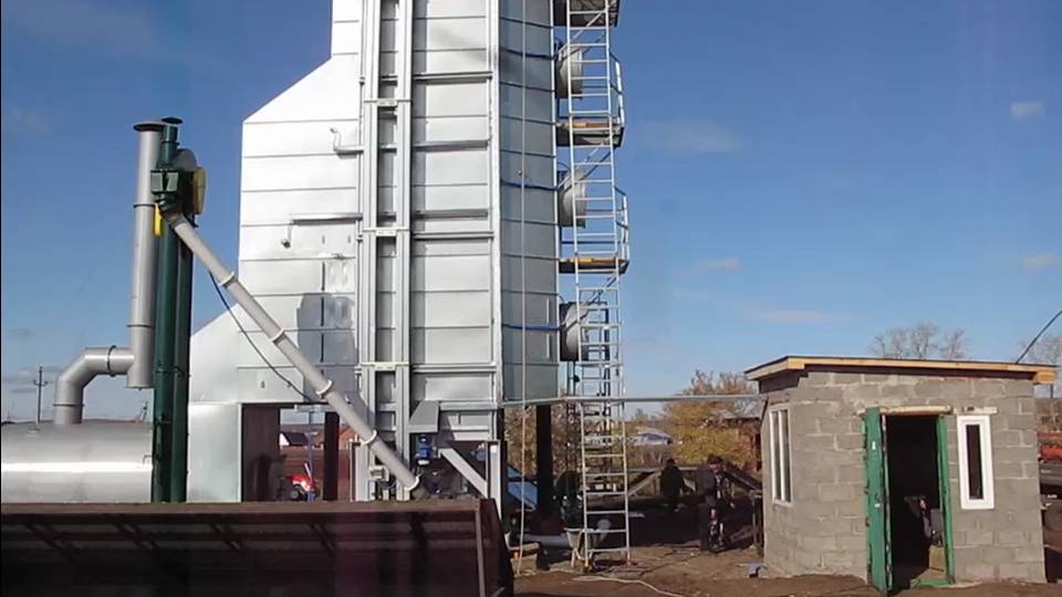 Пуск в эксплуатацию зерносушилки Р1-С20 Ж (серии VESTA) в СПК им Кирова Куюргазинского района РБ