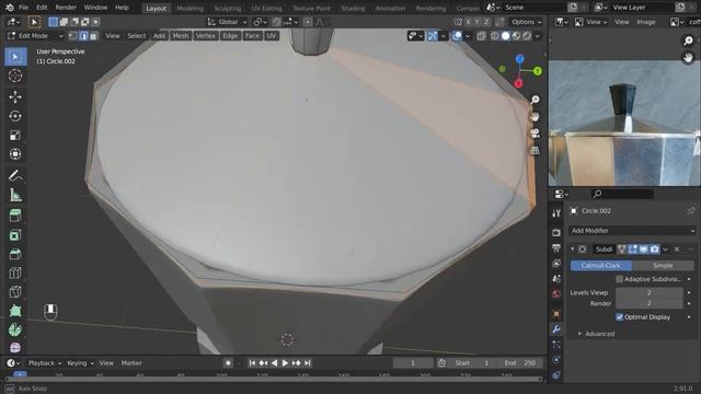 Blender Tutorial - Modeling a Moka Pot 1-3