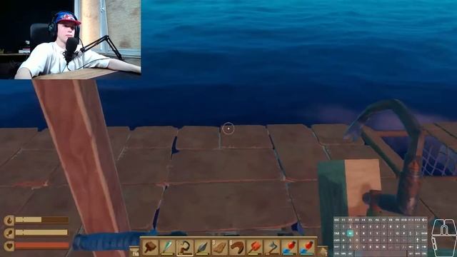 Сбор ресурсов, прокачка плота. RAFT #19