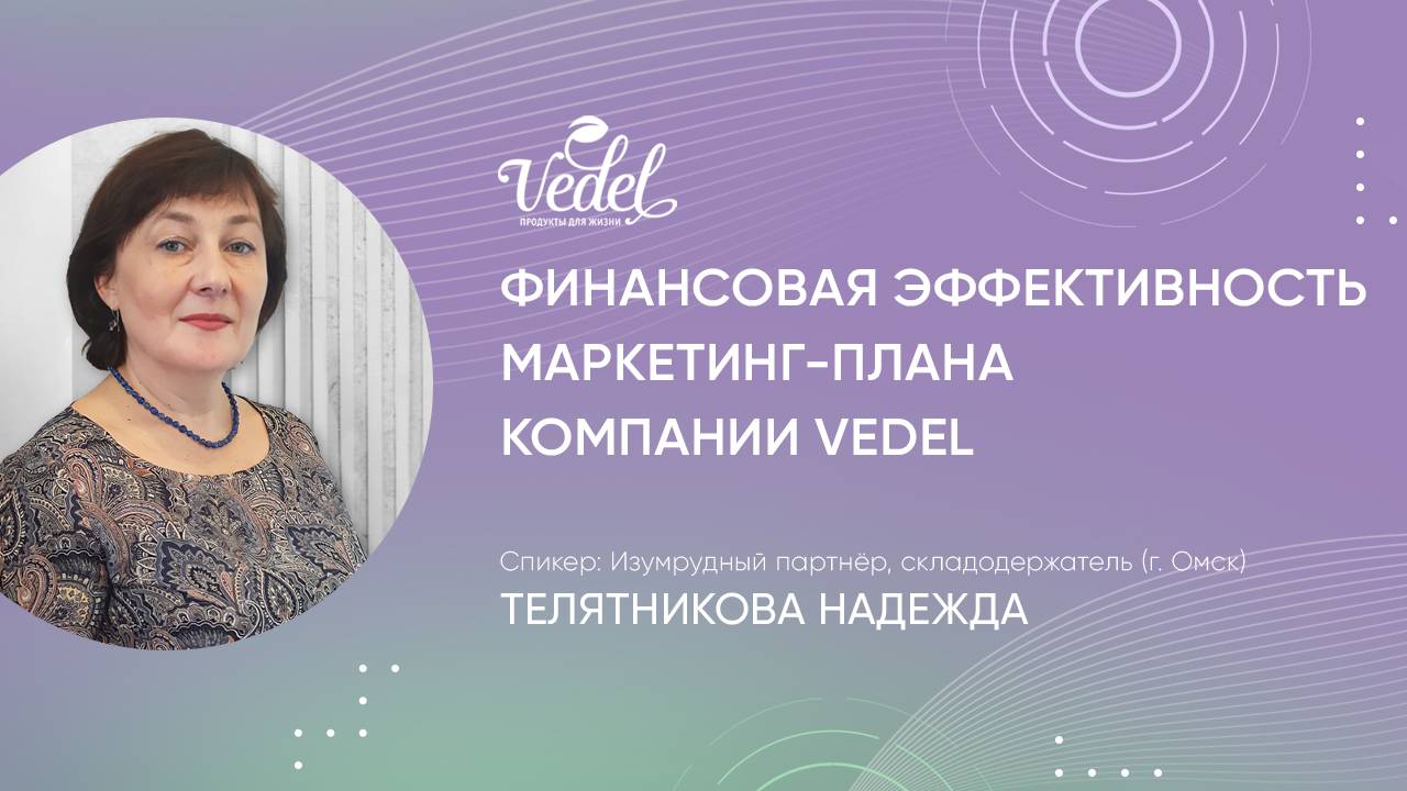 Финансовая эффективность маркетинг-плана компании Vedel
