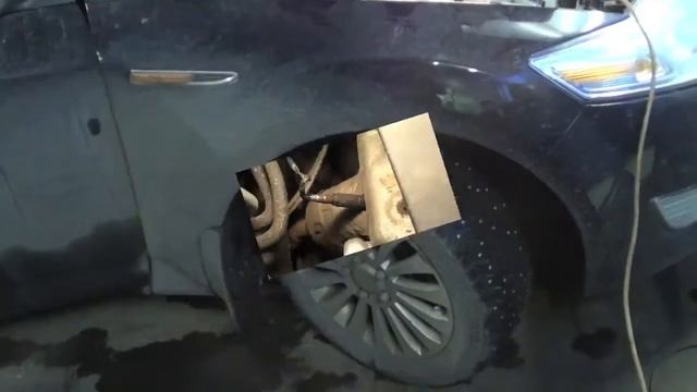 Удаление катализатора на автомобиле Ford Mondeo