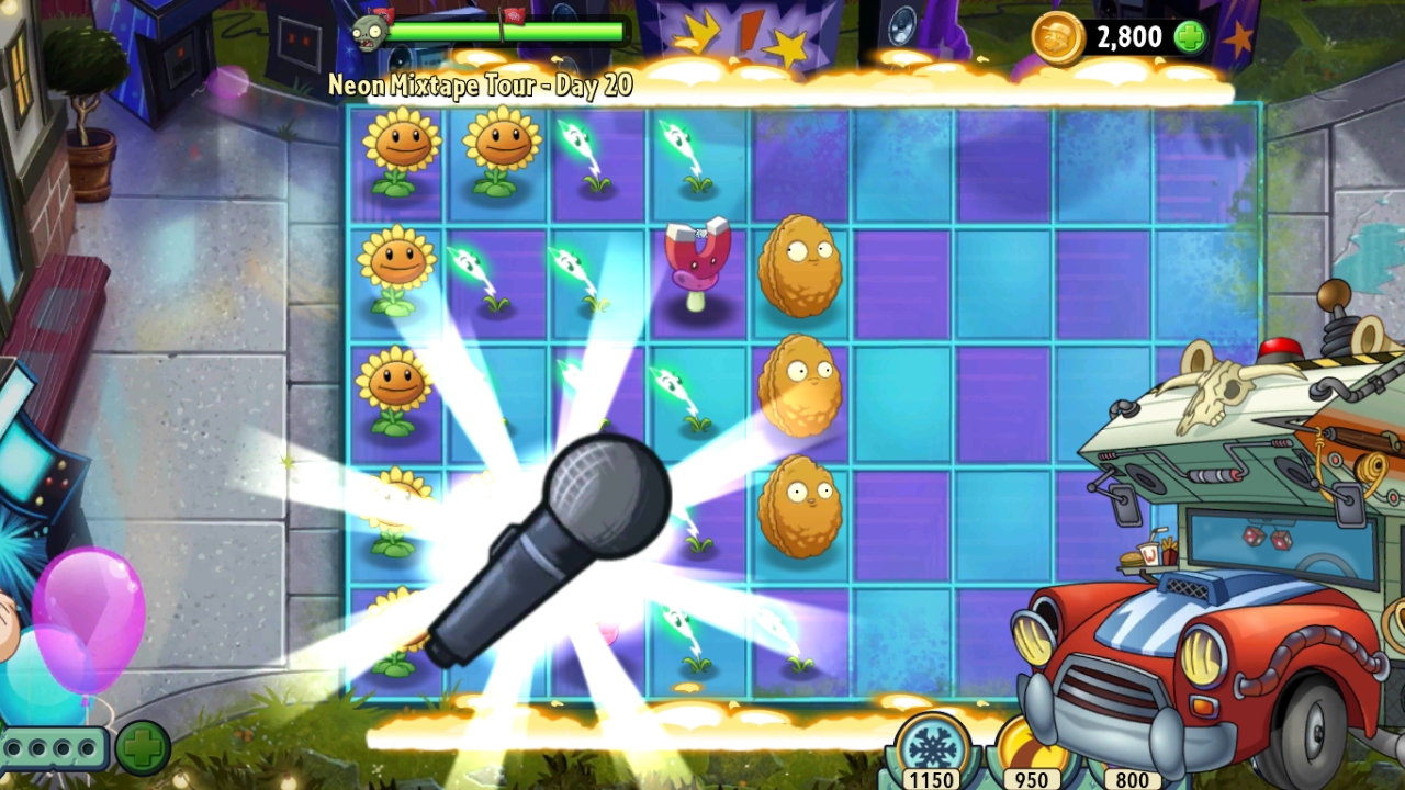День 20 Неоновый Микстейп Тур ( Neon Mixtape Tour)  Plants vs. Zombies 2