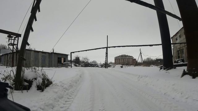 Юрьевец. 22.12.2024г. Дорога к Волге через ДОК.