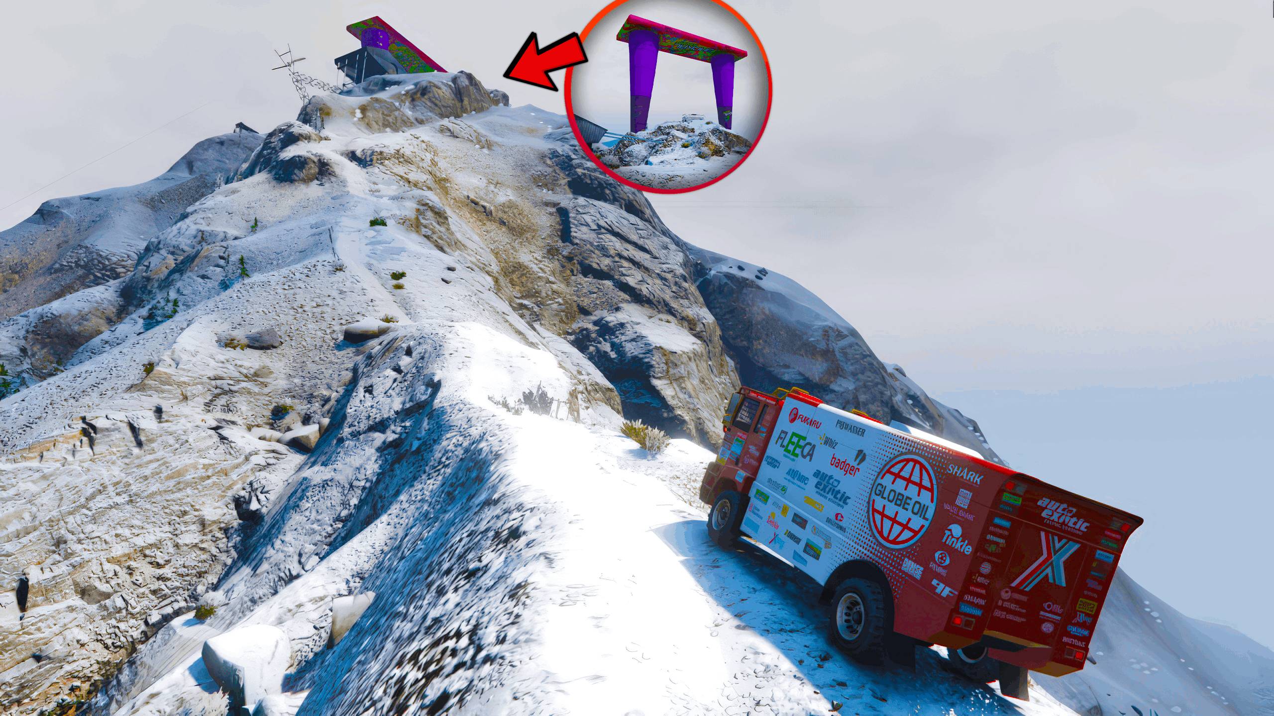 Достигни Финиша! Горный Паркур ГТА 5 Челлендж  | Гонки GTA 5 Online