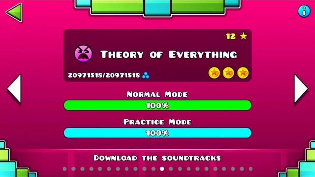 прошёл 17 уровней geometry dash