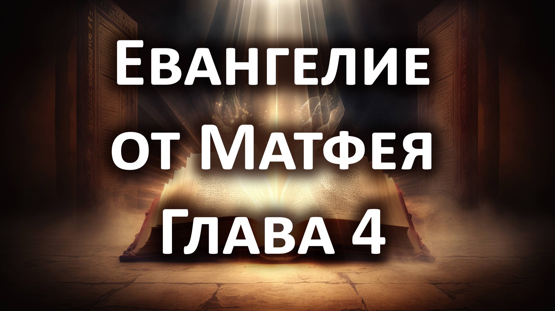 Евангелие от Матфея, Глава 4. Слушать Библию онлайн, аудиокнига